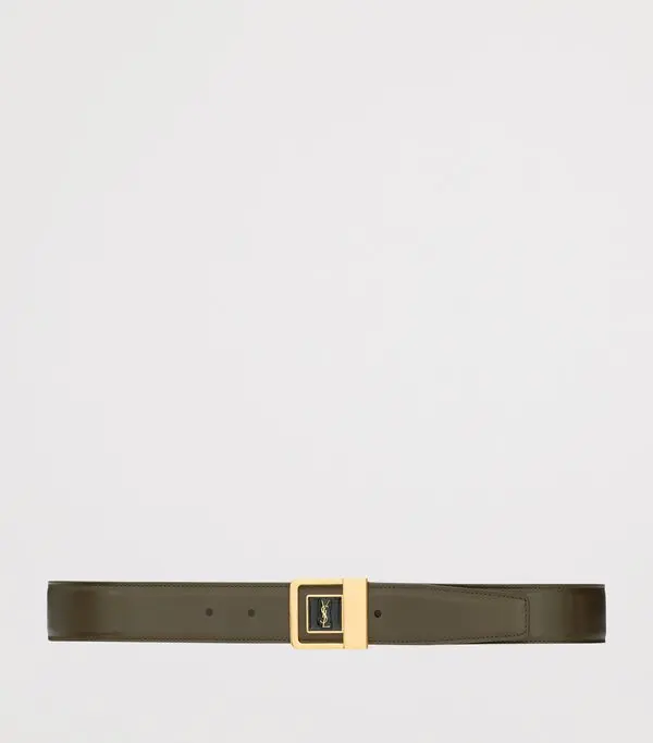 Saint Laurent Leather Logo Belt
