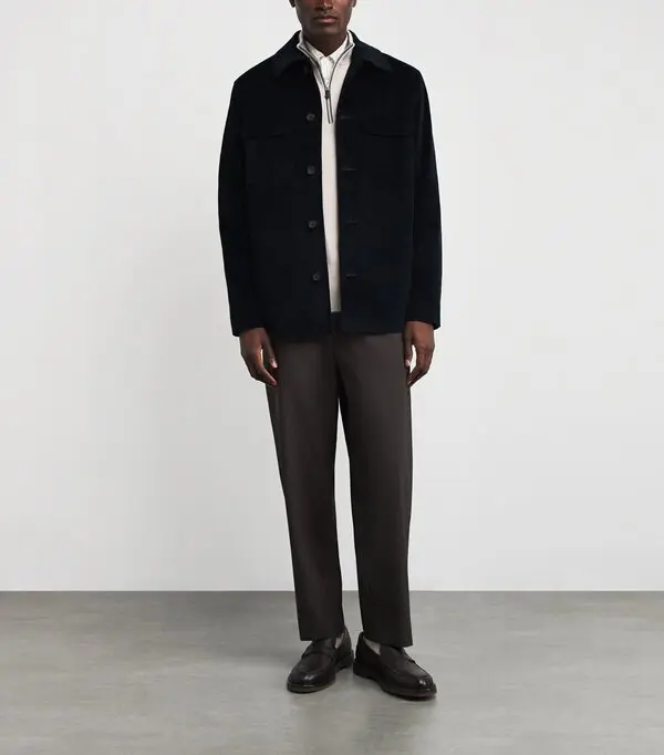 N.peal Cashmere Quarter-zip Carnaby Sweater - Grey