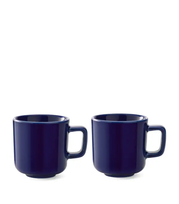 LSA INTERNATIONAL Set Of 2 Porcelain Collective Espresso Cups - Blue