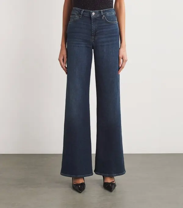 7 For All Mankind Luxe Vintage Lotta Flared Jeans - Blue