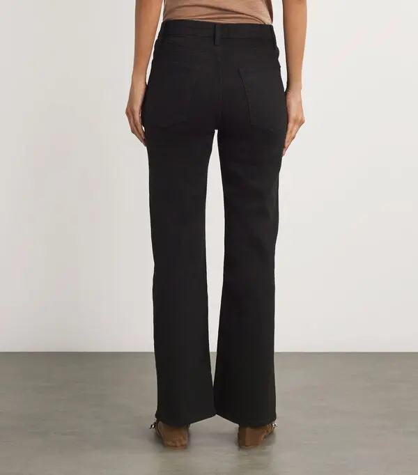 FRAME The Pixie Arrow Bootcut Jeans - Black