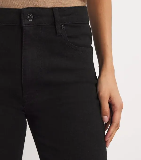 FRAME The Pixie Arrow Bootcut Jeans - Black