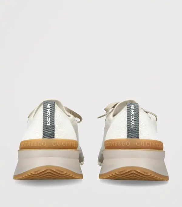Brunello Cucinelli Knitted Sneakers - Beige