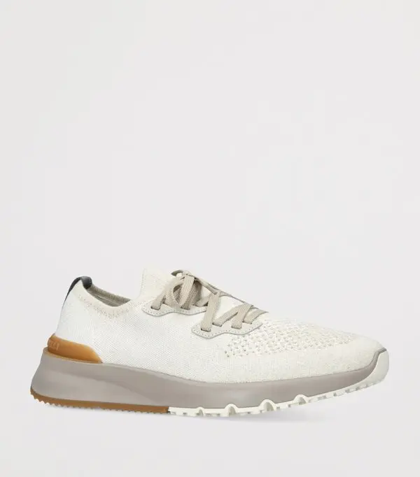 Brunello Cucinelli Knitted Sneakers - Beige