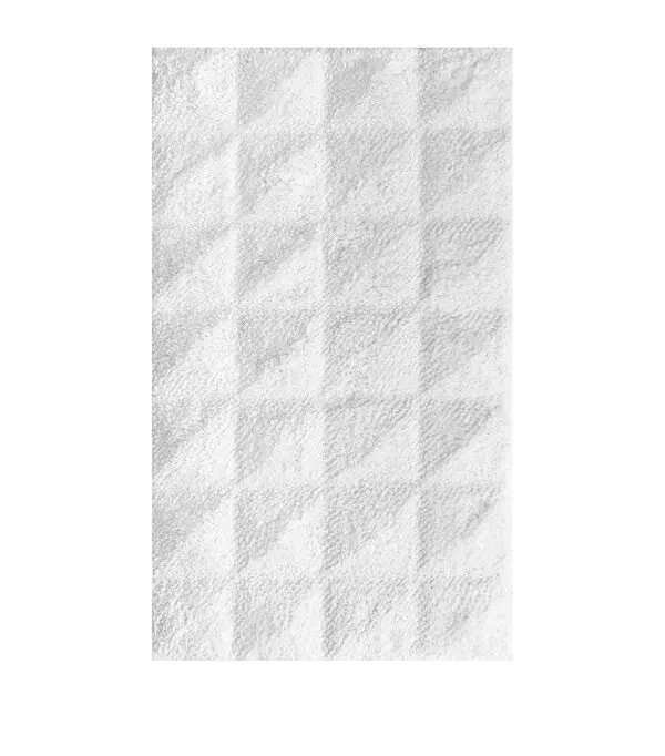 GRACCIOZA Egyptian Cotton Diamonds Bath Mat - White