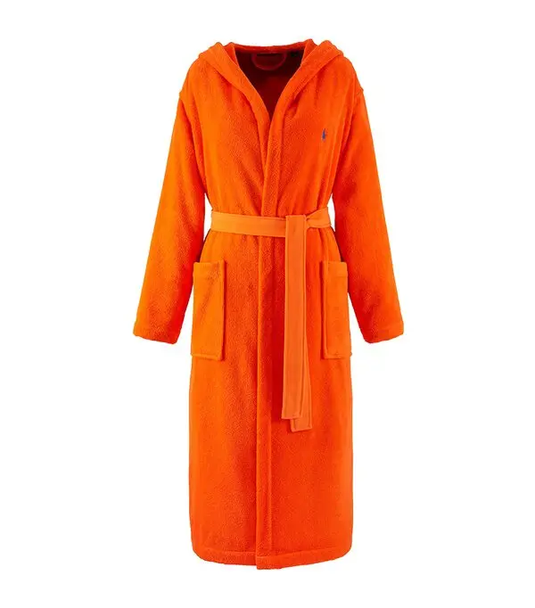 Ralph Lauren Polo Player Bathrobe - Orange