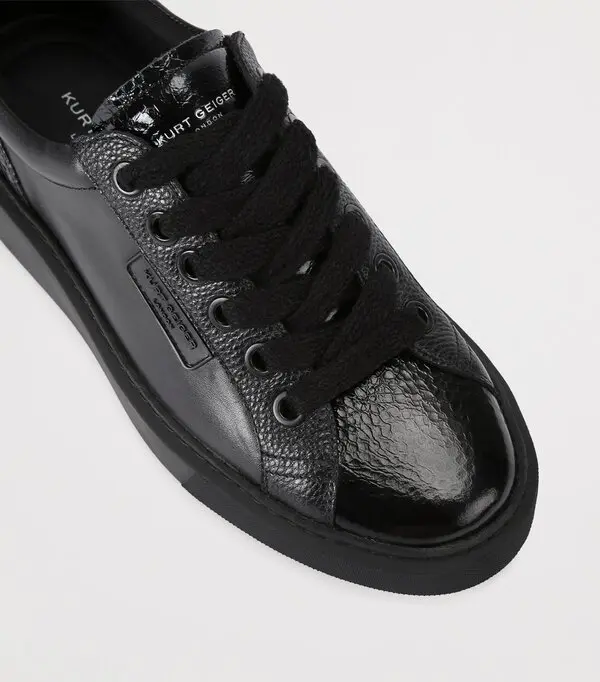 Kurt Geiger Leather Albion Sneakers - Black