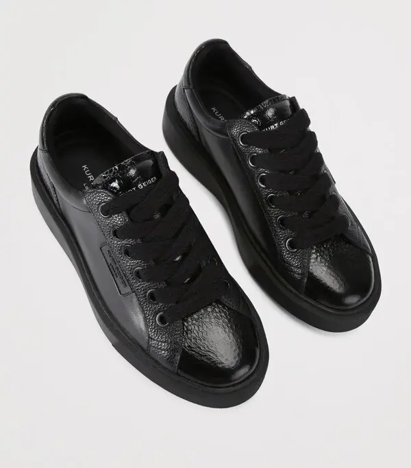 Kurt Geiger Leather Albion Sneakers - Black