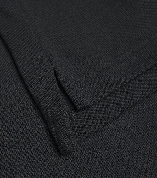 Polo Ralph Lauren Cotton Mesh Slim-fit Polo Shirt - Black