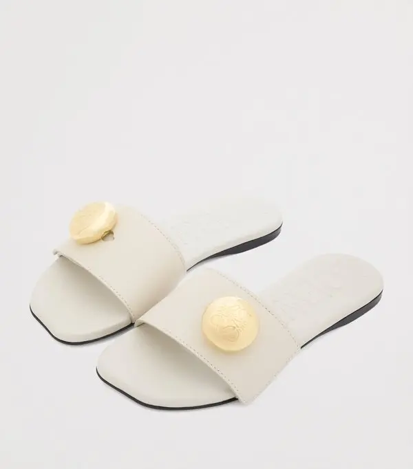 Loewe Pebble Slides - White
