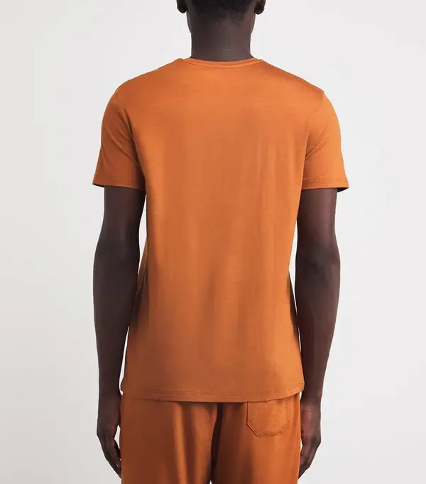 Derek Rose Micro Modal Basel T-shirt - Brown