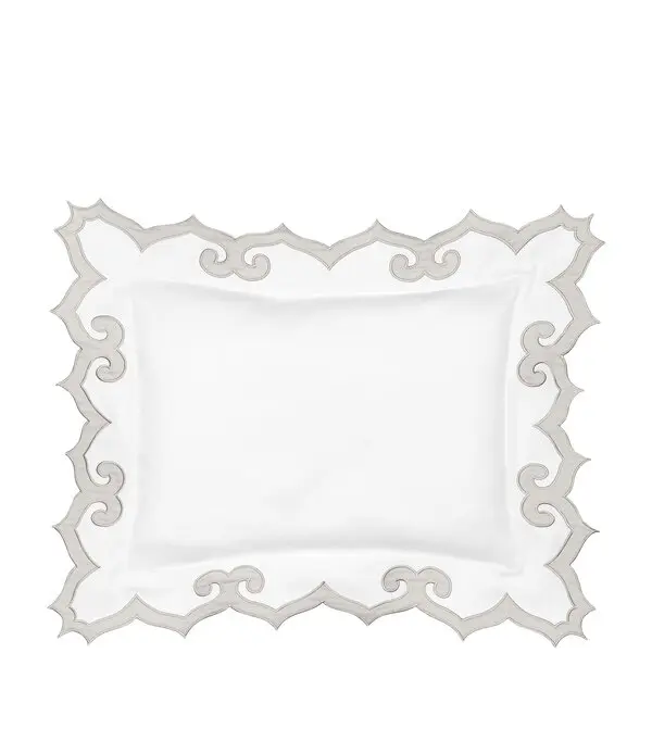 PRATESI Marrakesh Boudoir Sham - Silver