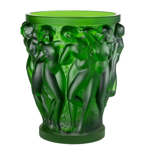 Lalique Bacchantes Vase - Green
