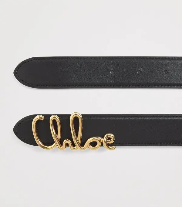 Chloé Iconic Calfskin Belt - Black