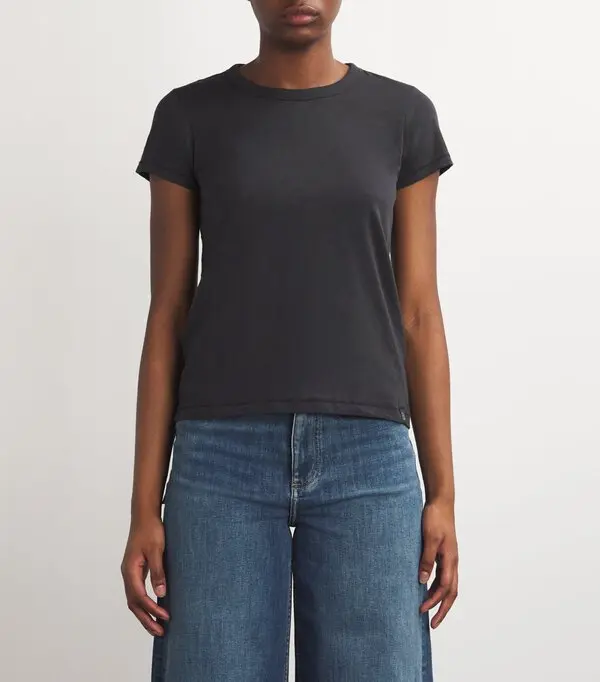 Rag & Bone Pima Cotton Slub T-shirt - Black