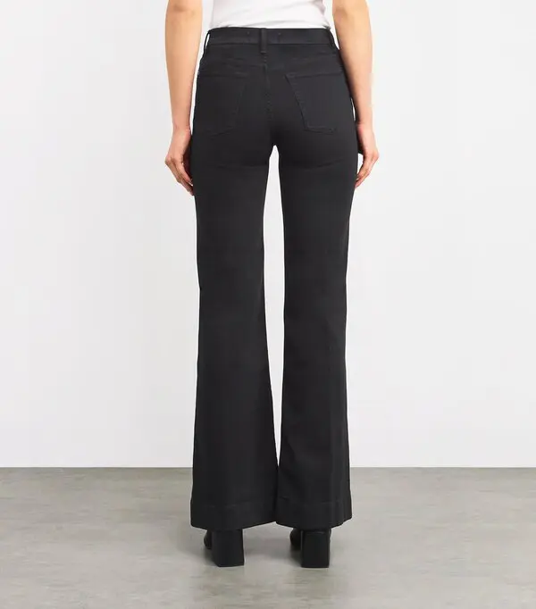 7 For All Mankind Modern Dojo Soho Flared Jeans - Black