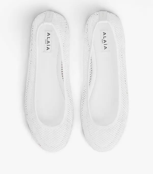 Alaïa Mesh Slip-on Ballet Flats