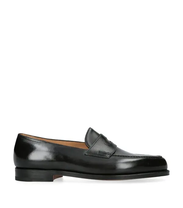 John Lobb Leather Lopez Loafers - Black