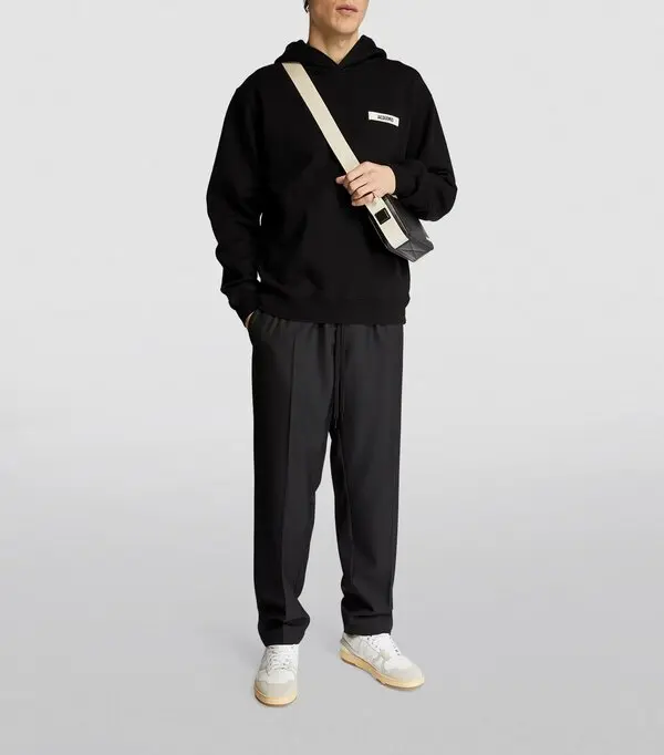 Jacquemus Grosgrain Logo Hoodie - Black
