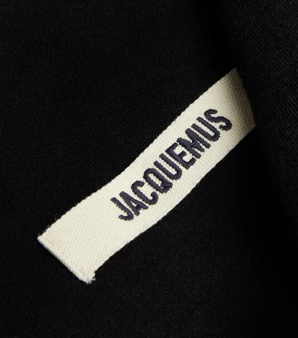 Jacquemus Grosgrain Logo Hoodie - Black