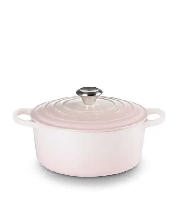 LE CREUSET Cast Iron Round Casserole Dish - Blue