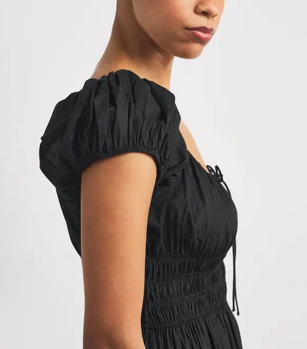 DÔEN Organic Cotton Quinn Midi Dress - Black