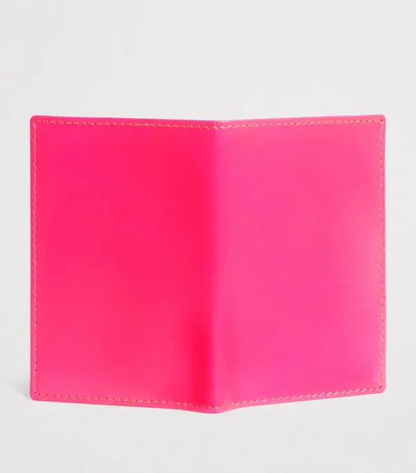 Comme Des Garçons Leather Super Fluo Cardholder