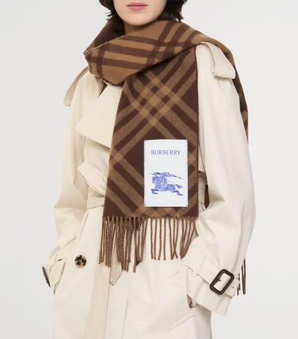 Burberry Cashmere Check Scarf