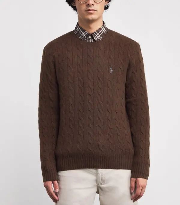Polo Ralph Lauren Wool-cashmere Cable-knit Sweater