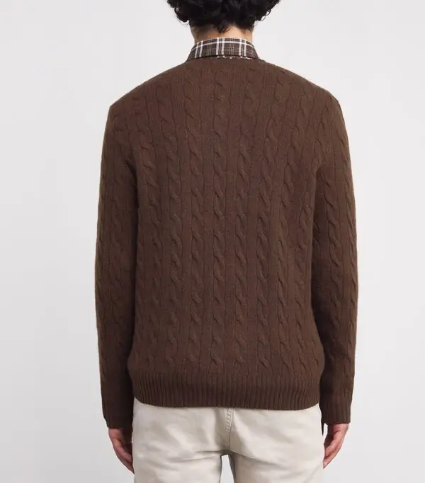 Polo Ralph Lauren Wool-cashmere Cable-knit Sweater