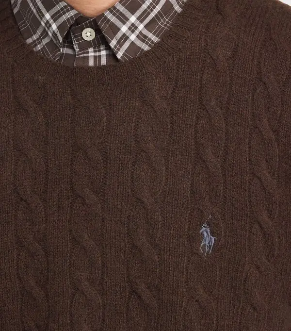 Polo Ralph Lauren Wool-cashmere Cable-knit Sweater