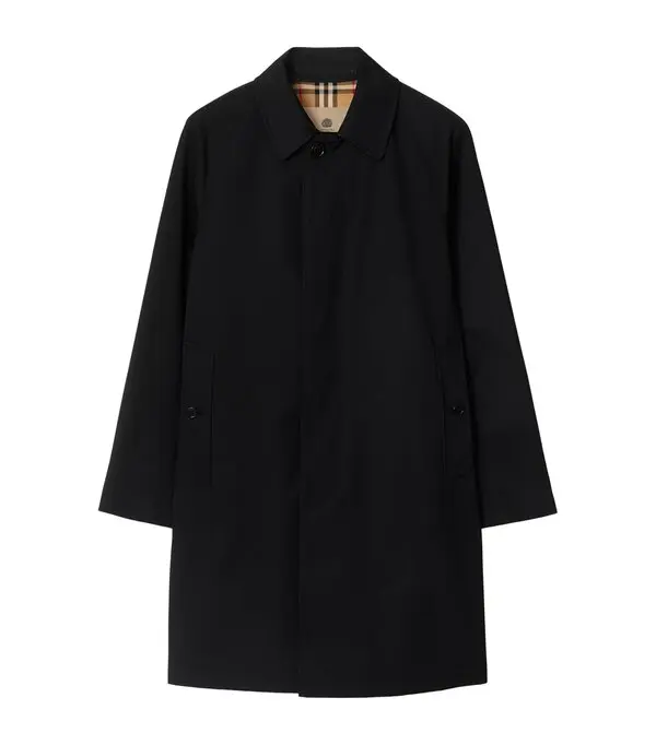 Burberry Mid-length Camden Heritage Car Coat - Black