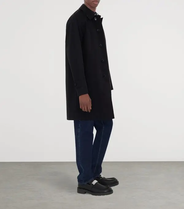 Burberry Mid-length Camden Heritage Car Coat - Black