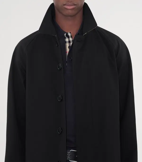 Burberry Mid-length Camden Heritage Car Coat - Black