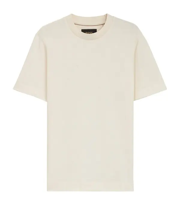 BOSS Cotton-silk T-shirt - White
