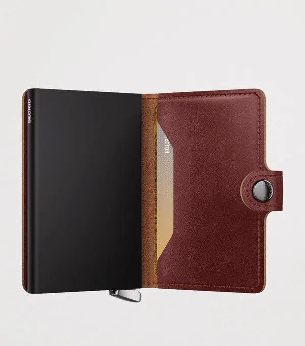 SECRID Basco Leather Miniwallet - Brown
