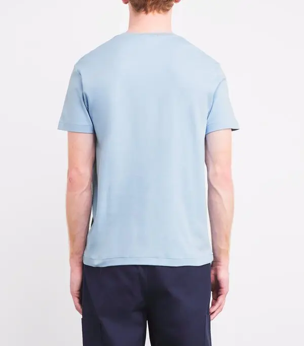 Polo Ralph Lauren Pima Cotton T-shirt With Embroidered Pony Logo - Blue