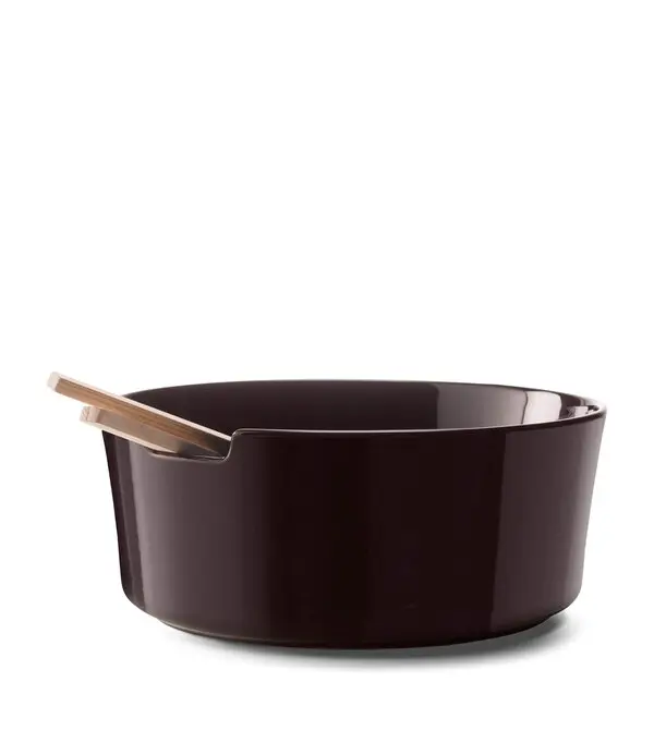 LSA INTERNATIONAL Porcelain Collective Salad Bowl And Servers - Brown