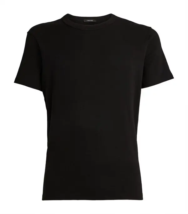 TOM FORD Stretch-cotton T-shirt - Black