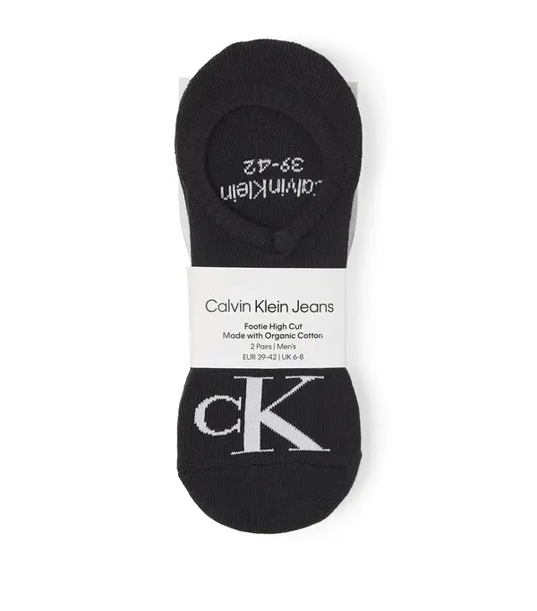 Calvin Klein High-cut Footie Socks - Black