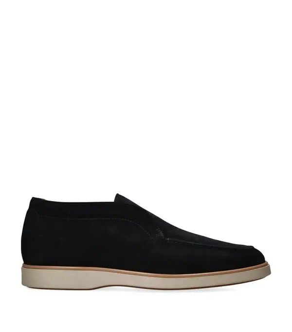 Magnanni Suede Paraiso Loafers - Navy