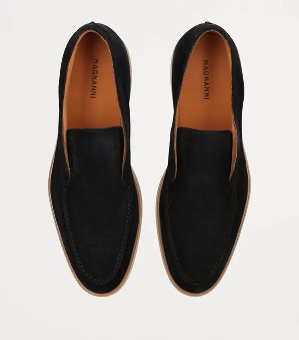 Magnanni Suede Paraiso Loafers - Navy