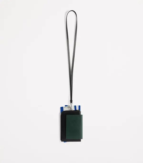 Balenciaga Calfskin Passport Phone Holder - Green