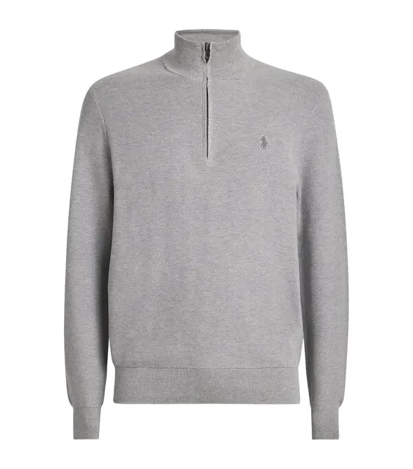Polo Ralph Lauren Cotton Half-zip Pullover - Grey