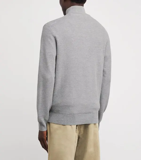 Polo Ralph Lauren Cotton Half-zip Pullover - Grey