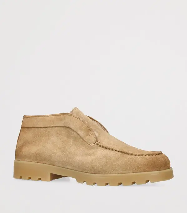 Santoni Suede Andvari Ankle Boots