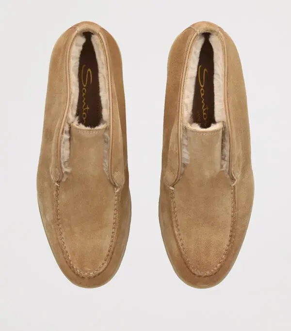 Santoni Suede Andvari Ankle Boots