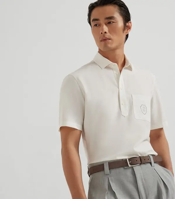 Brunello Cucinelli Virgin Wool Polo Shirt