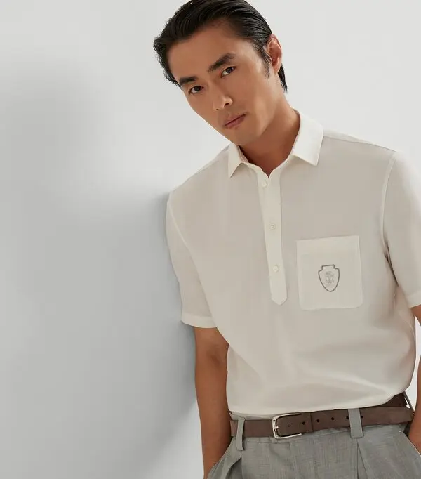 Brunello Cucinelli Virgin Wool Polo Shirt