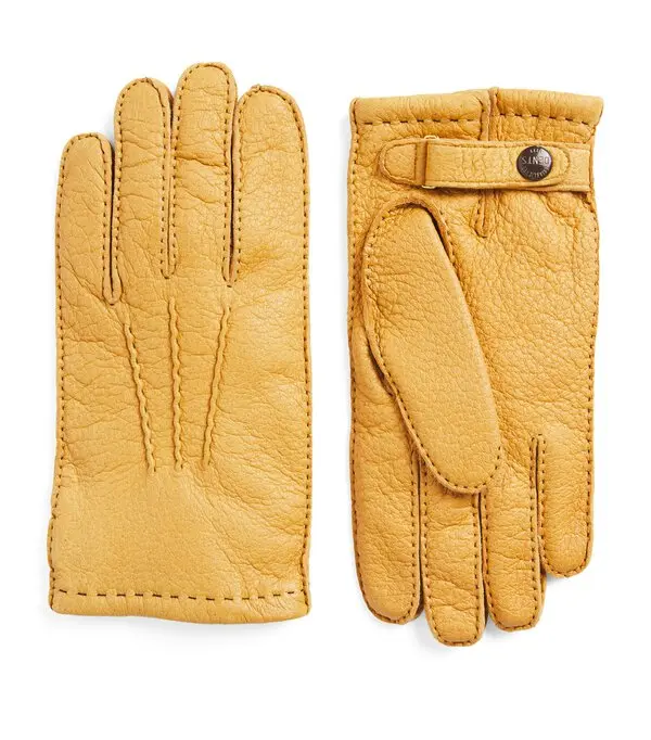 DENTS Hampton Leather Gloves - Yellow